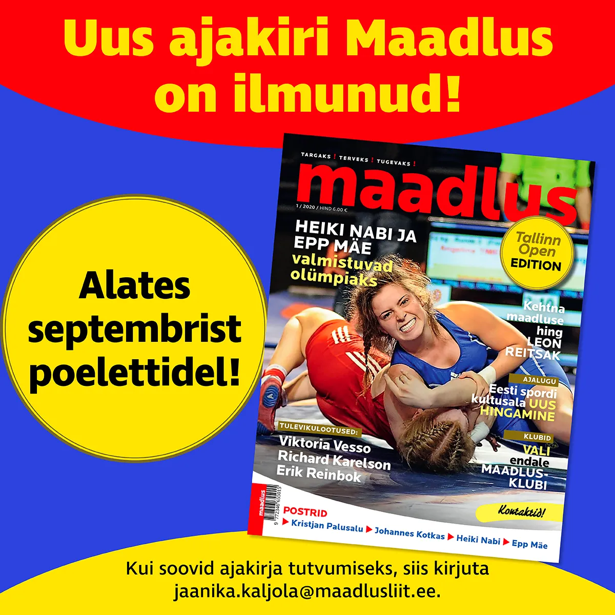 Ajakiri MAADLUS - Eesti Maadlusliit