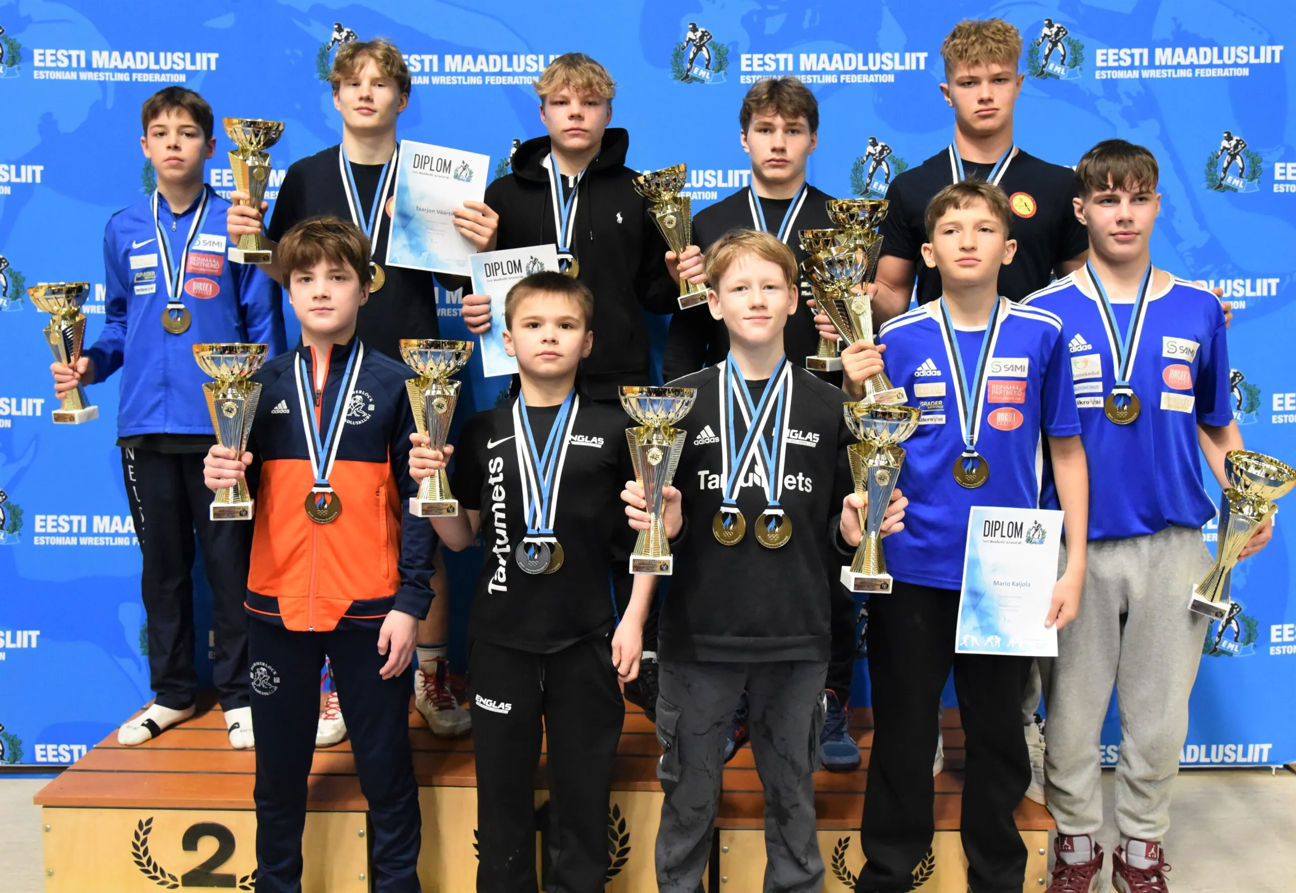 U15 Eesti MV 2024 autasustamine - Eesti Maadlusliit